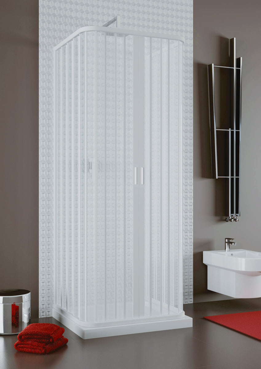 Lux 90X90X90 Box Doccia a 3 lati Soffietto riducibile – Sodano Ceram ...